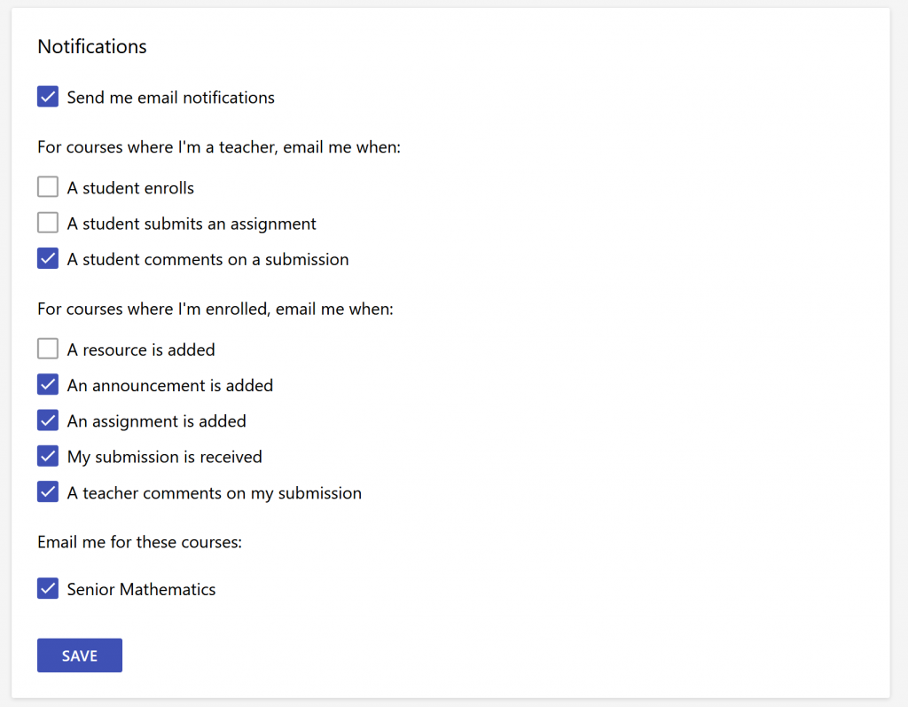 Email notification settings | Newee